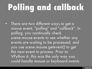 Keyboard and mouse events in Python | PDF