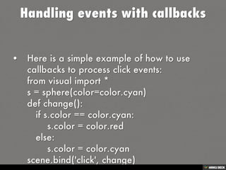 Keyboard and mouse events in Python | PPT