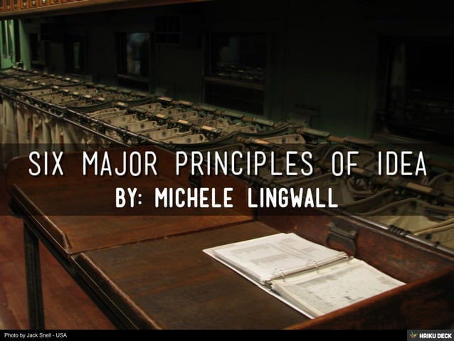Six Major Principles of IDEA | PDF