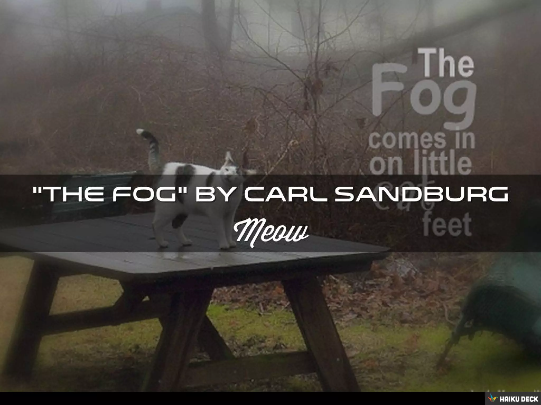 "The fog" by Carl Sandburg | PDF