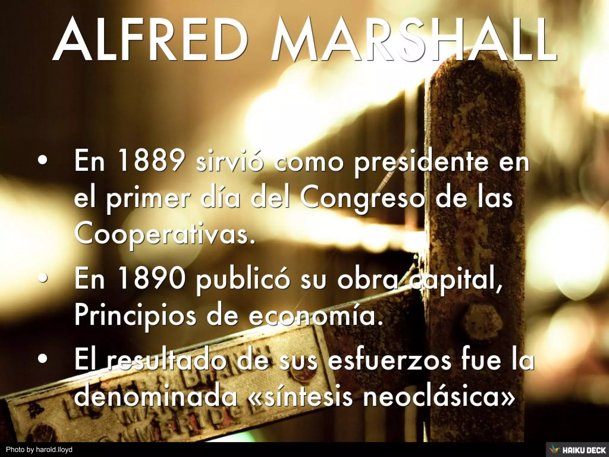 ALFRED MARSHALL | PPT