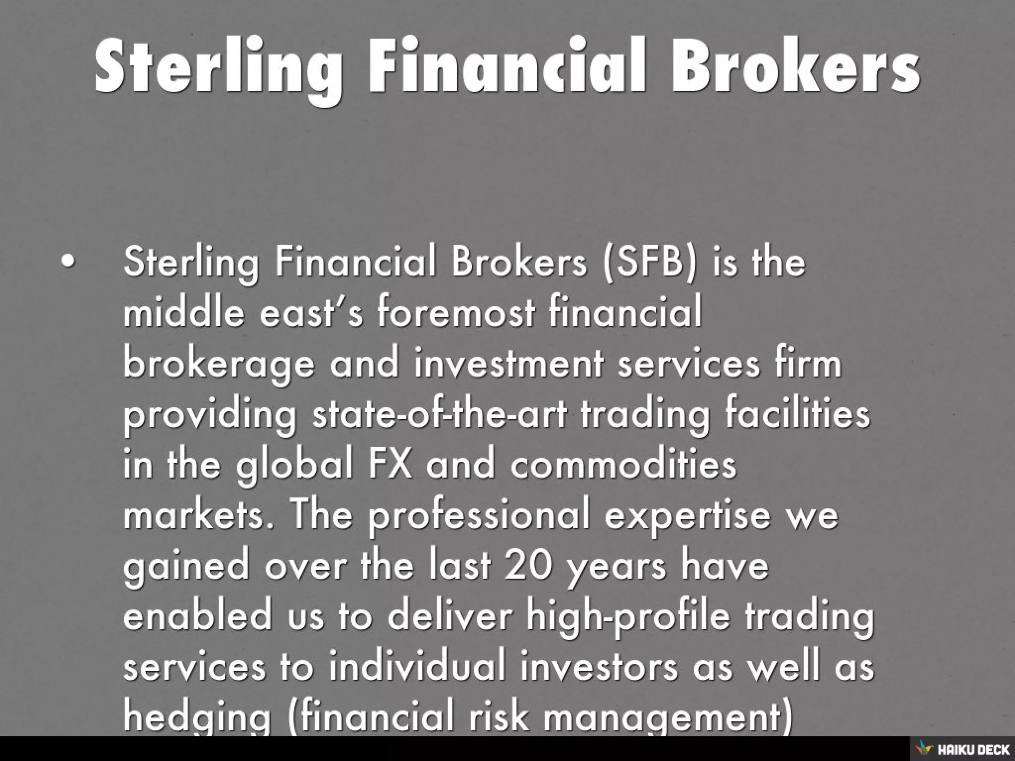 Sterling Financial Brokers | PPT