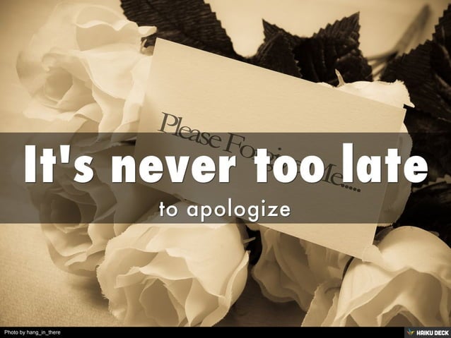 How to Apologize in 5 Steps | PDF