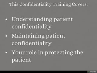 Patient Confidentiality | PDF