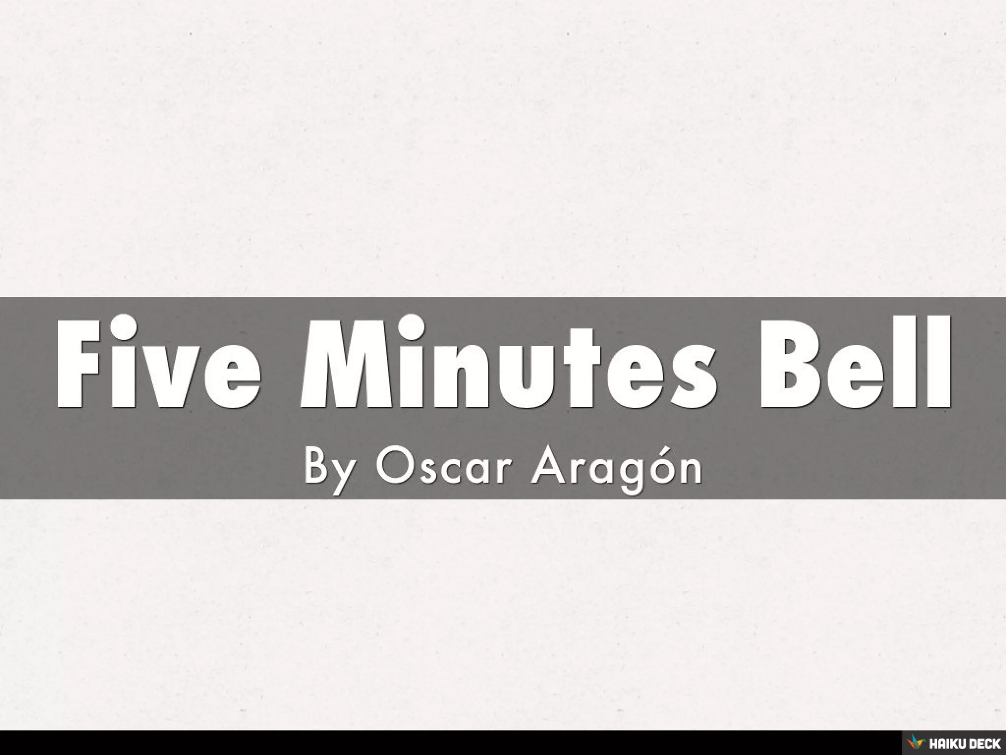 Five Minutes Bell | PDF