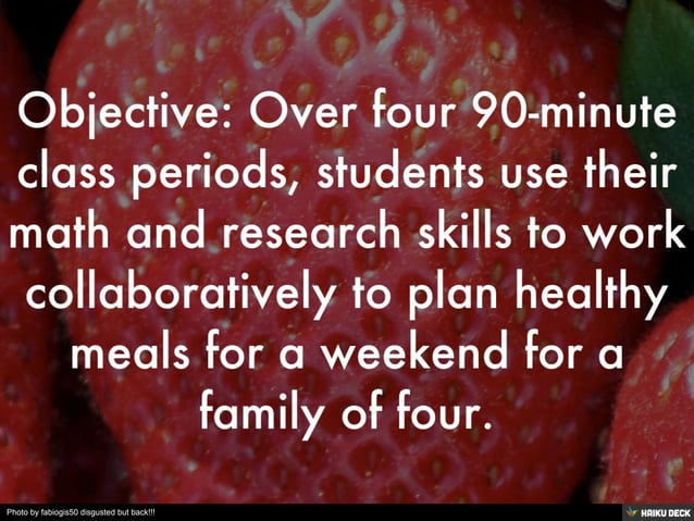 Food for Thought Project-based Learning in Math | PDF