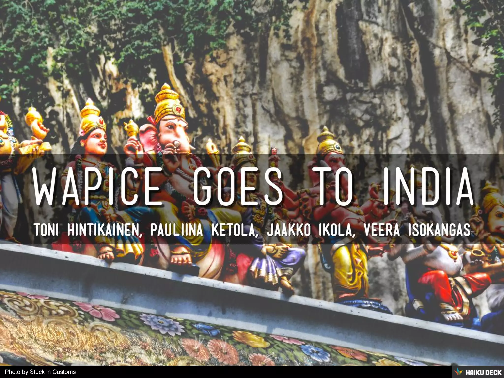 WAPICE GOES TO INDIA | PPT