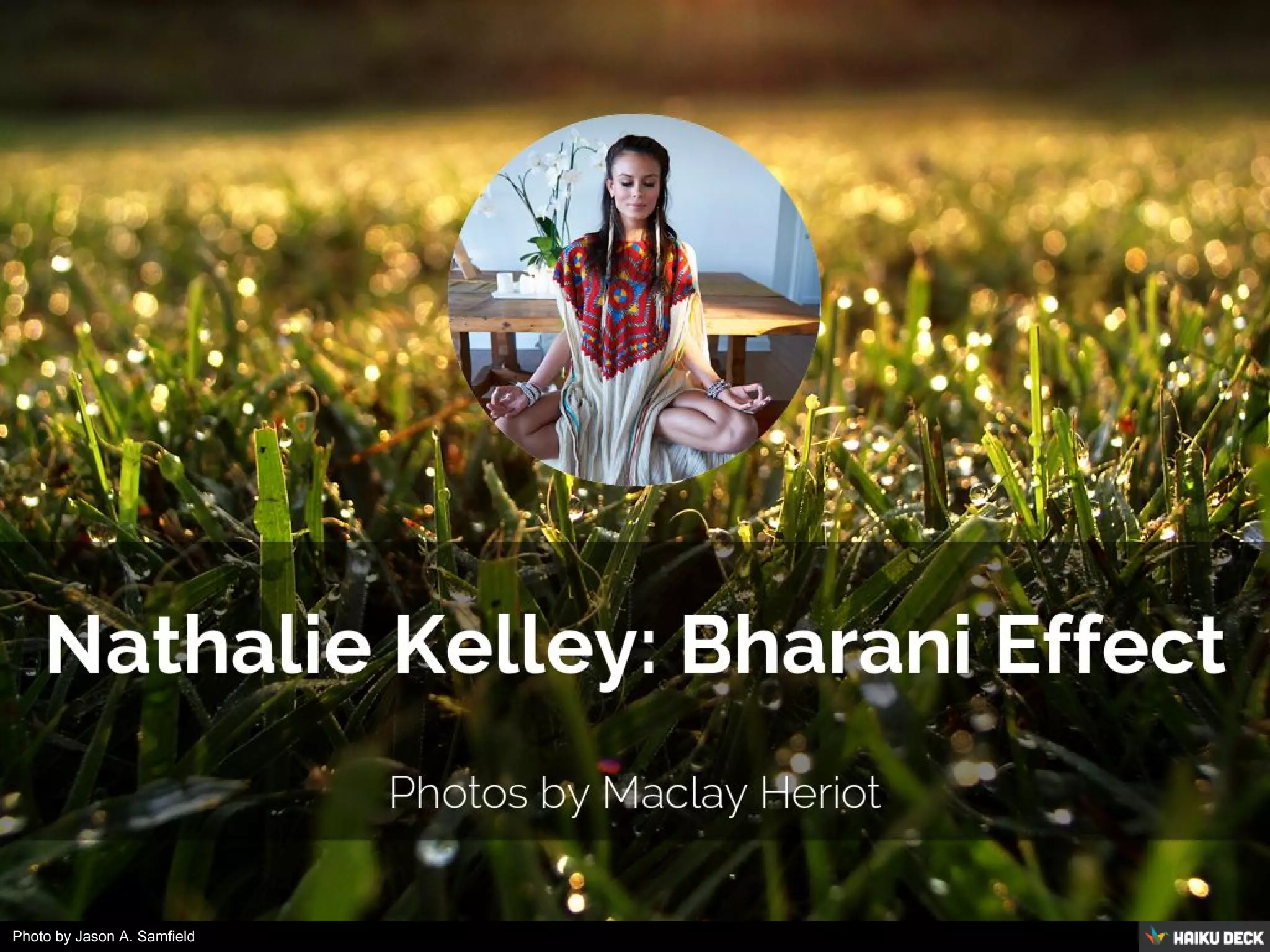 Nathalie Kelley: Bharani Effect, Photos by Maclay Heriot | PDF