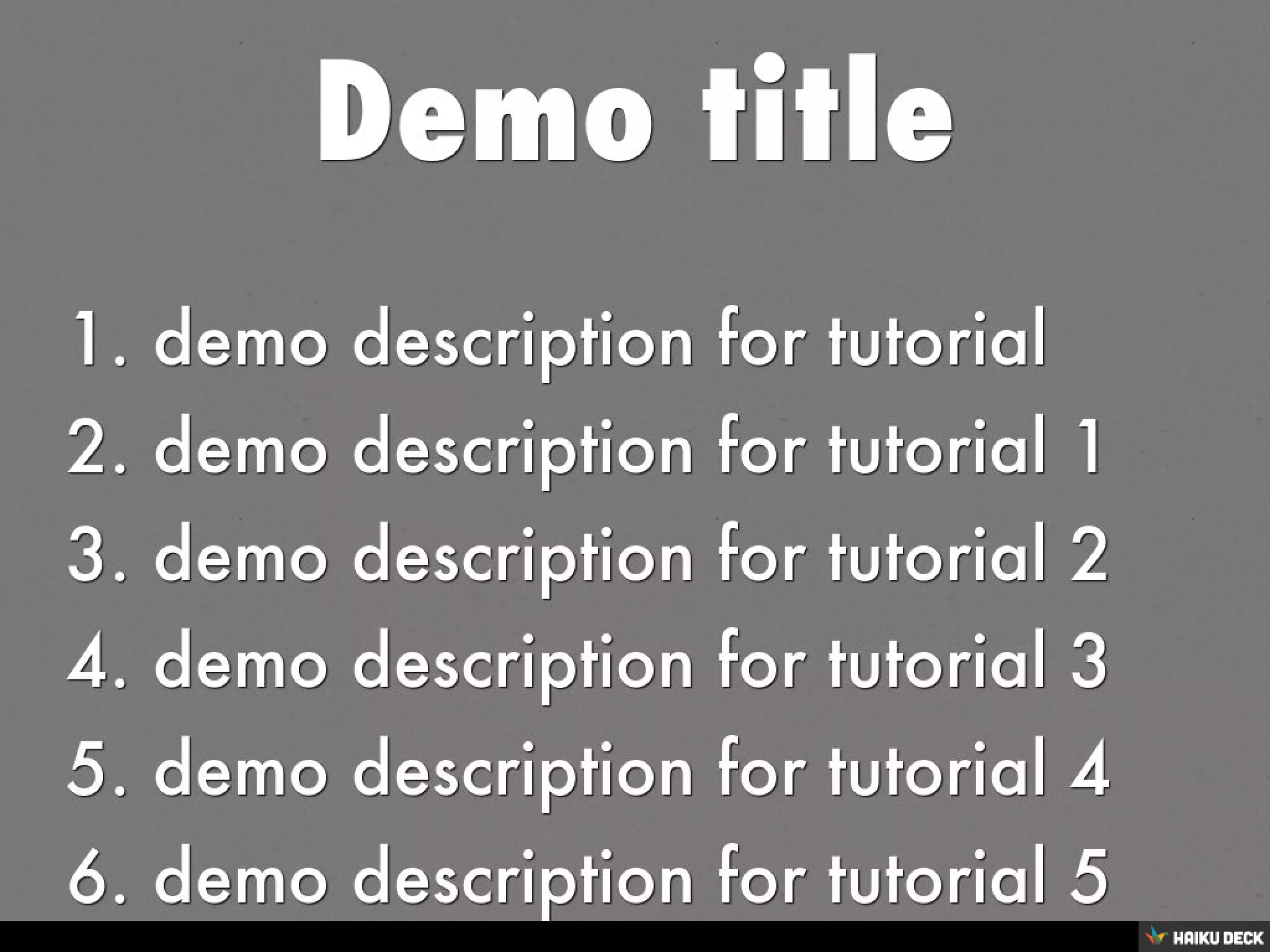 Demo title | PDF
