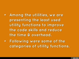 Utilities of jQuery | PPT