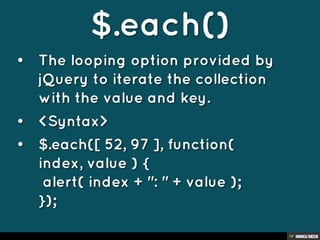 Utilities of jQuery | PPT