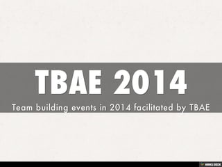 TBAE 2014 | PDF