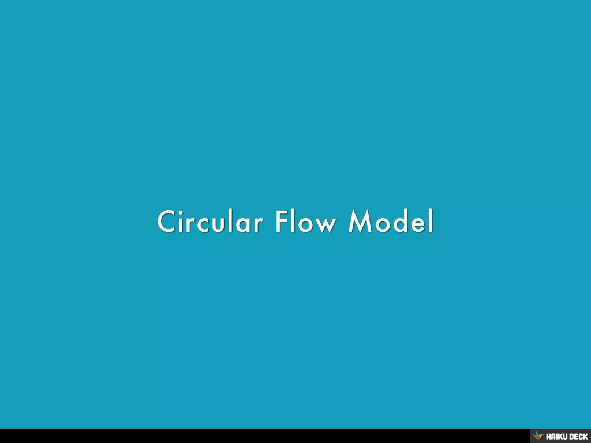 Circular Flow Model | PDF