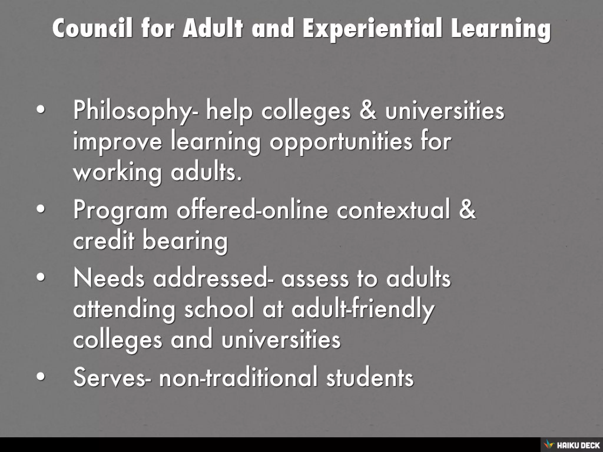 Organization For Lifelong Learning Pdf