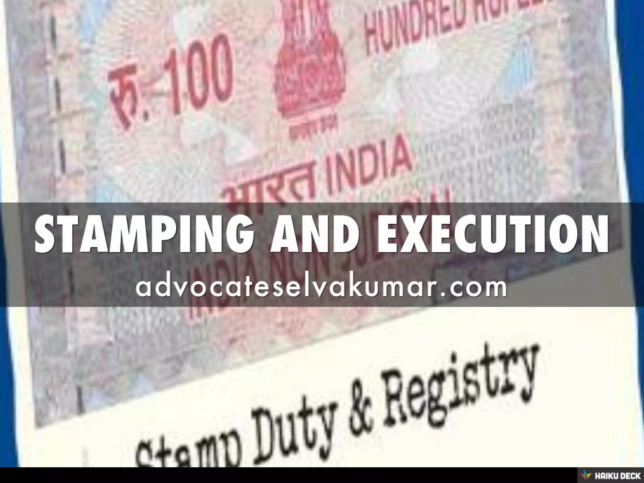 STAMPING AND EXECUTION | PPT