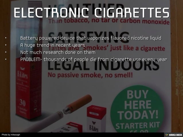 Electronic Cigarettes | PDF