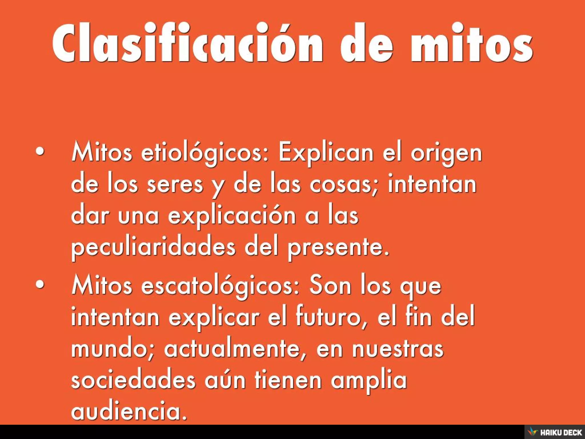 Clasificación de mitos | PDF