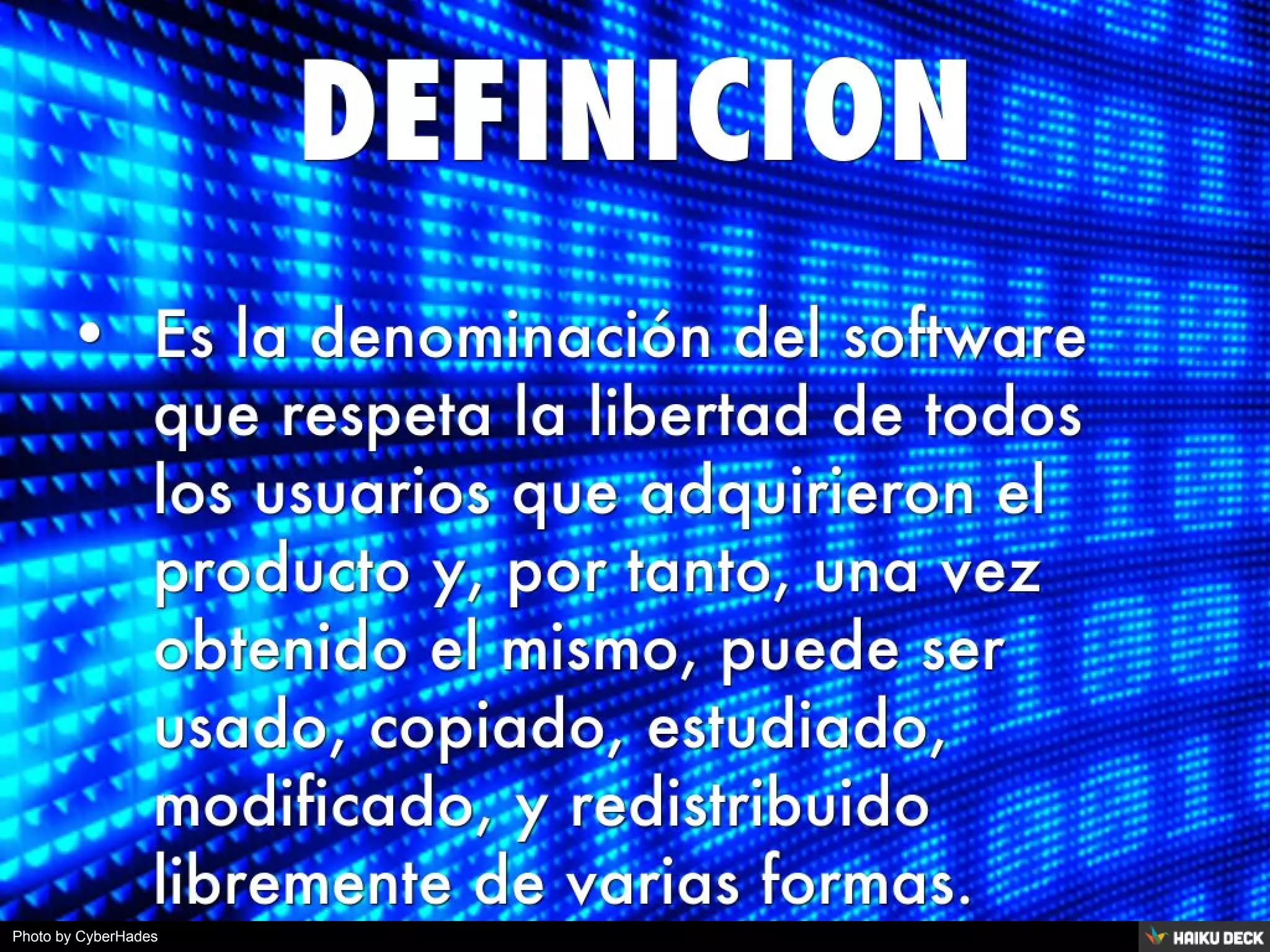 SOFTWARE LIBRE | PPT
