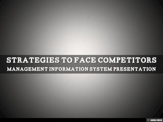 Strategies to face competitors | PDF