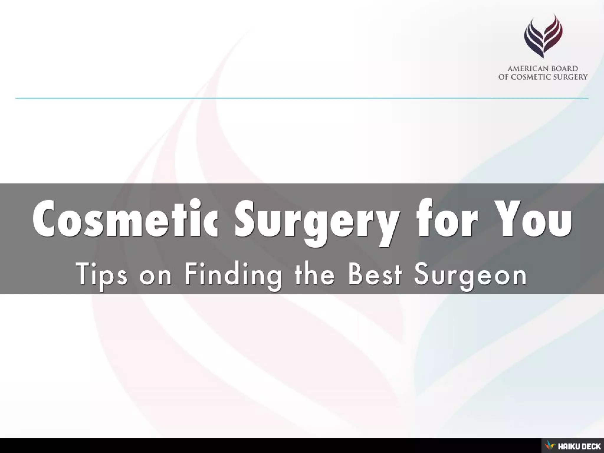 Cosmetic Surgery for You | PDF