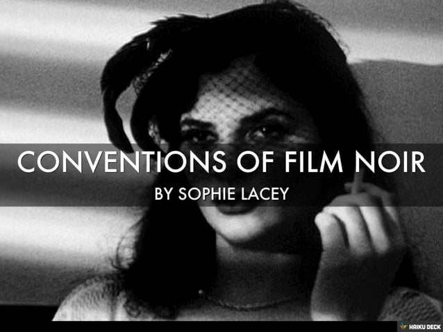 Conventions of film noir | PDF