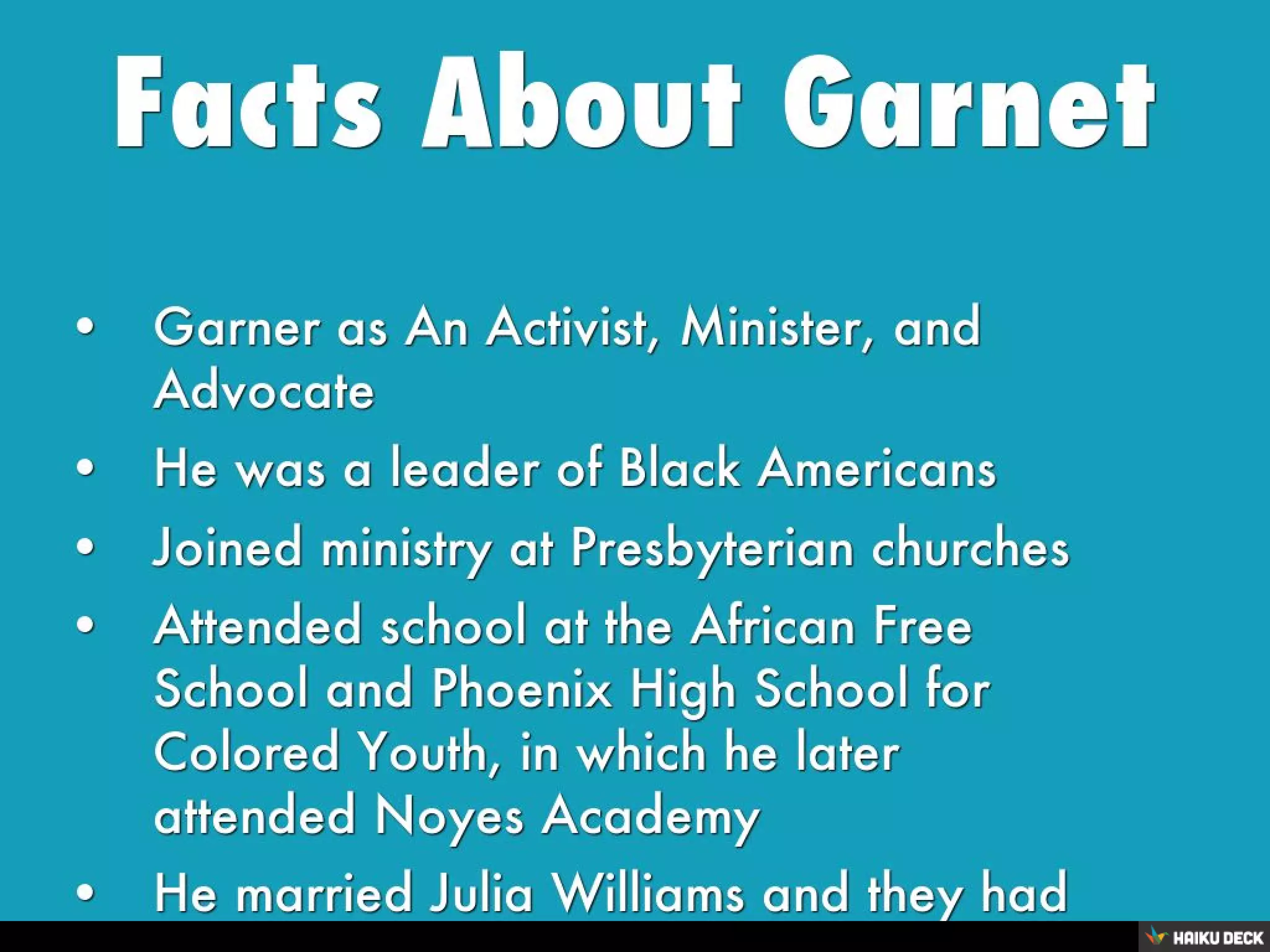 Henry Highland Garnet | PPT