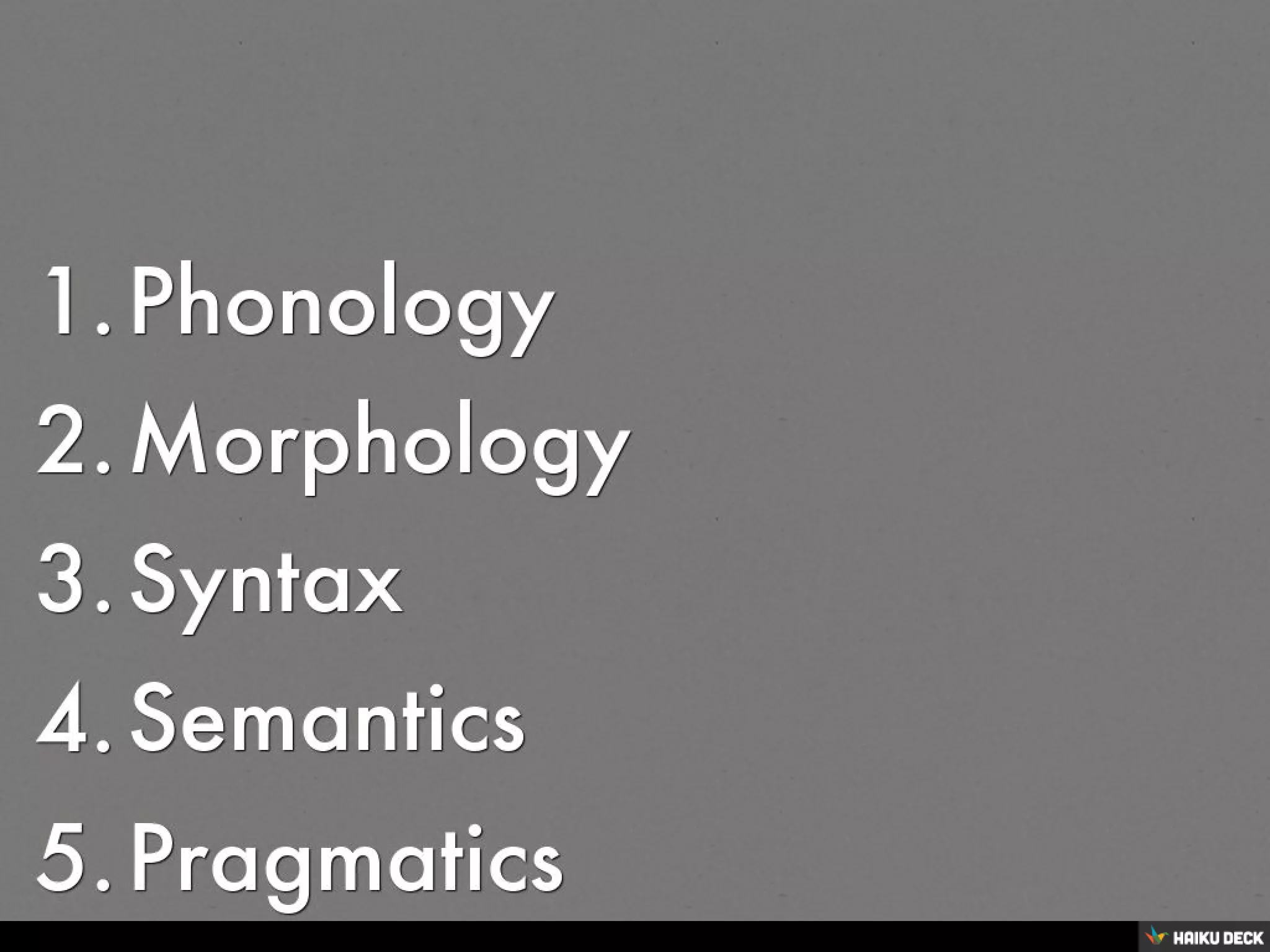 ELEMENTS OF LANGUAGE | PDF