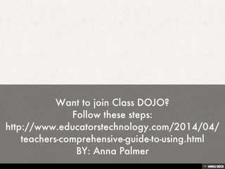 Using Class DOJO | PDF
