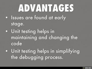 UNIT TESTING | PDF
