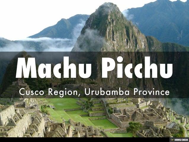 Machu Picchu | PPT