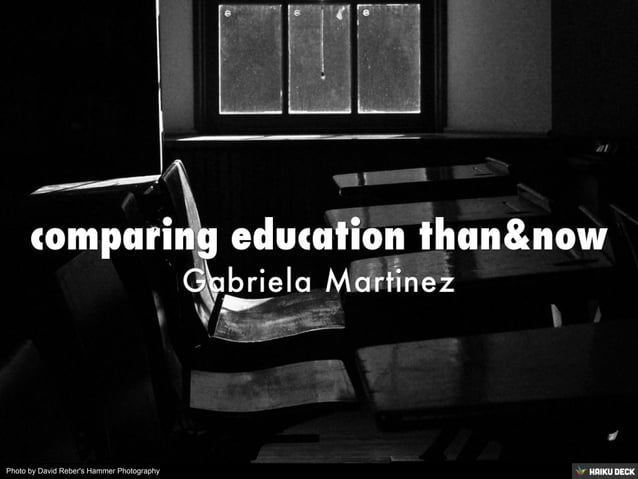 comparing education than&now | PDF