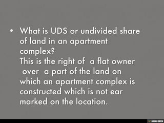 UDS- Undivided Share of Land | PPT