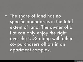 UDS- Undivided Share of Land | PPT