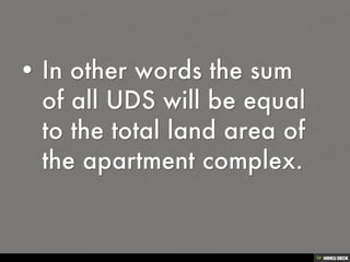 UDS- Undivided Share of Land | PPT