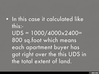 UDS- Undivided Share of Land | PPT