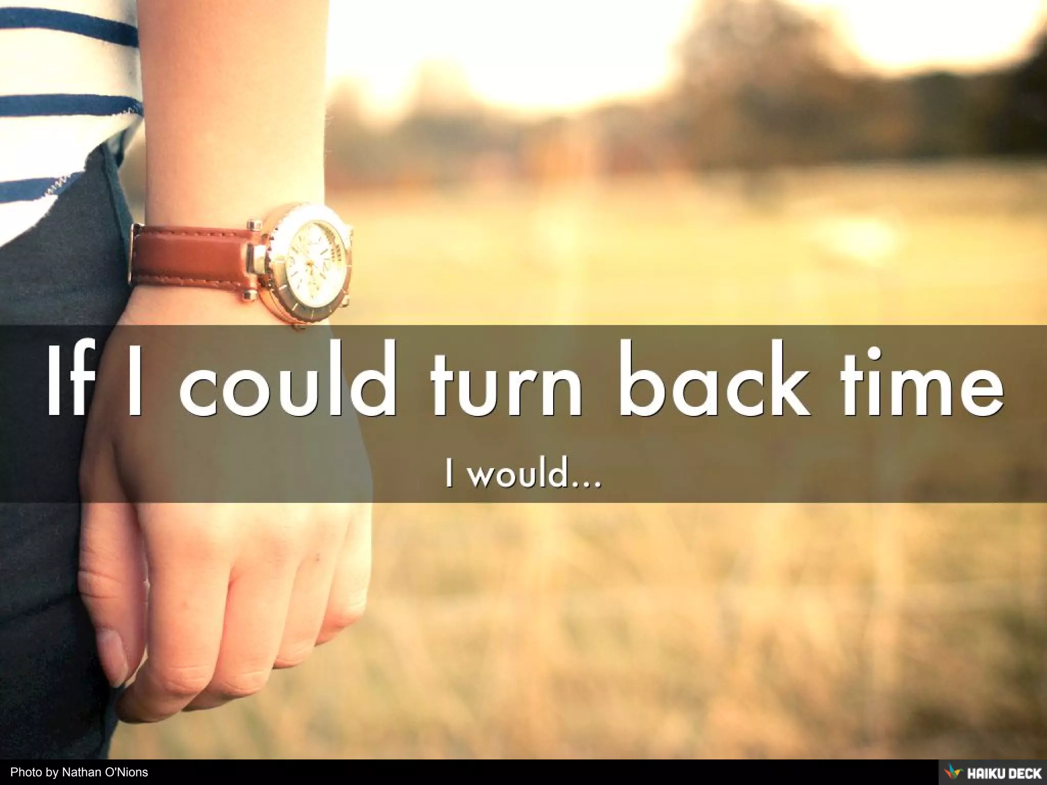 If I could turn back time | PDF