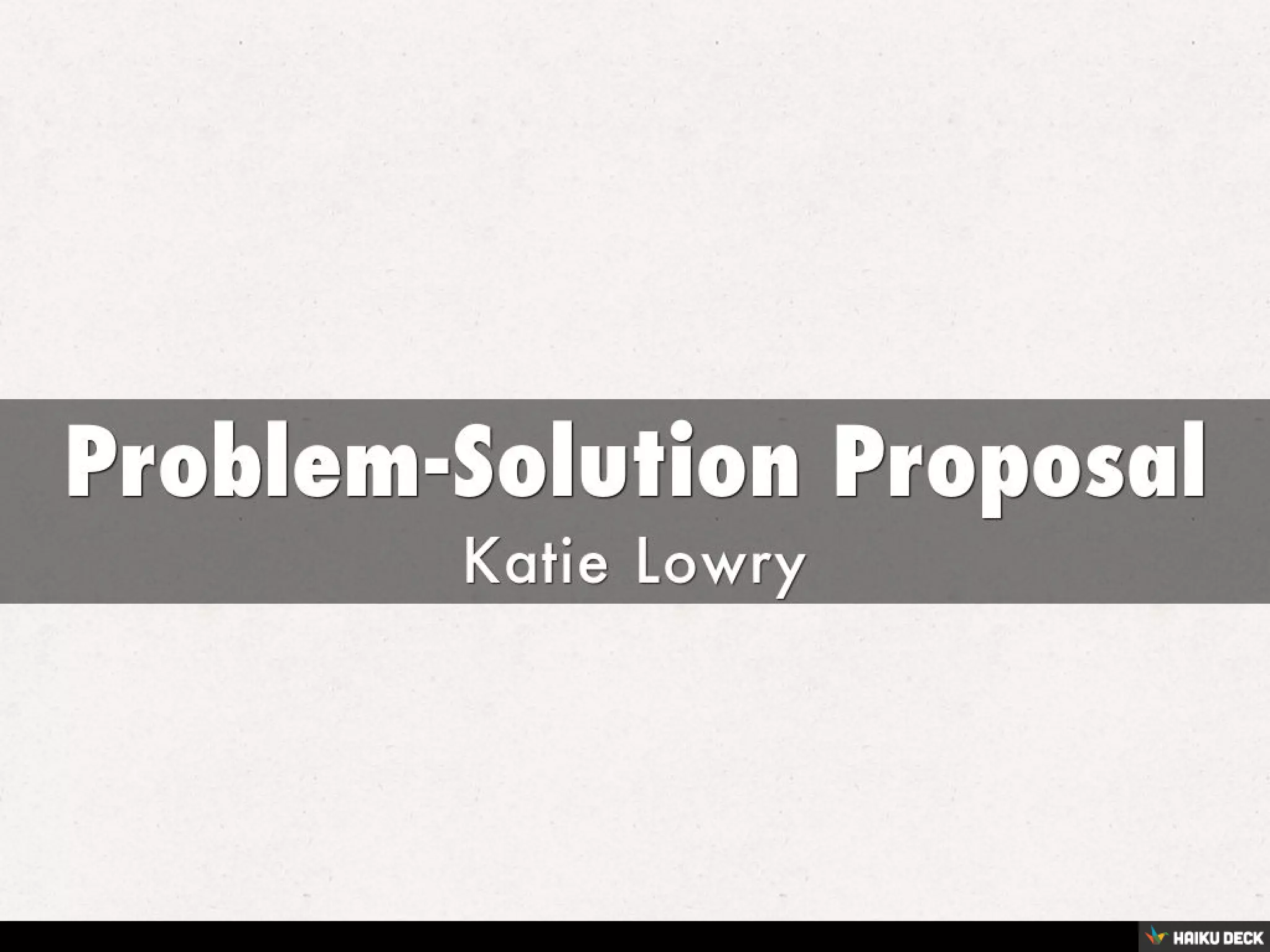 Problem-Solution Proposal | PDF