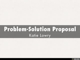 Problem-Solution Proposal | PDF