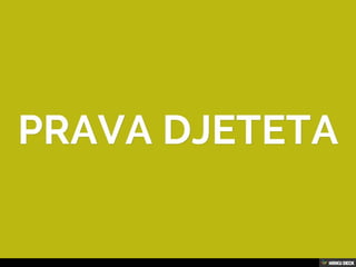 PRAVA DJETETA | PDF
