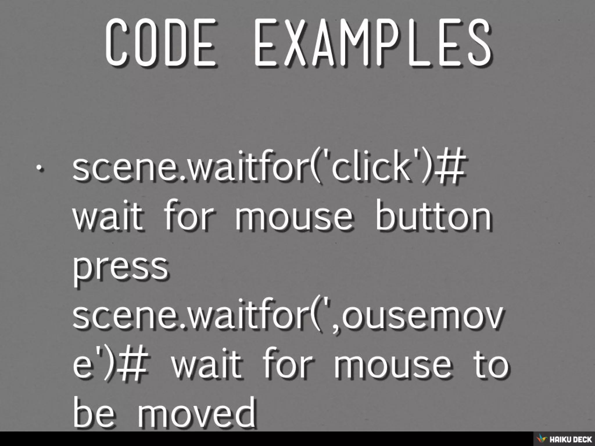 Keyboard And Mouse Events In Python Ppt