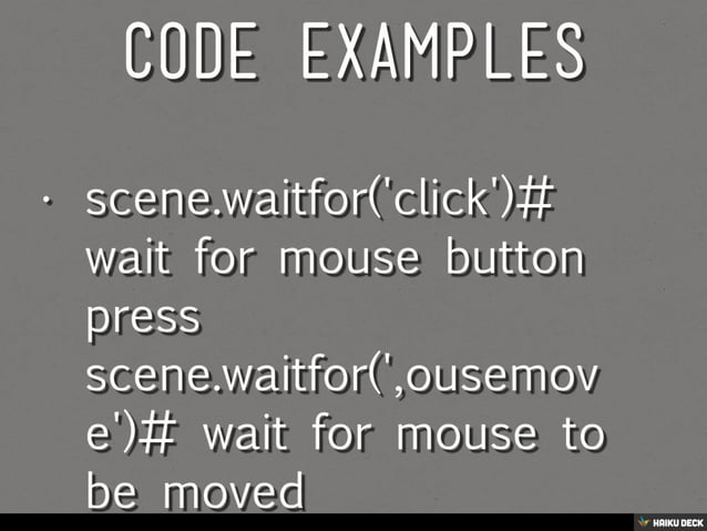 keyboard and mouse events in python | PPT