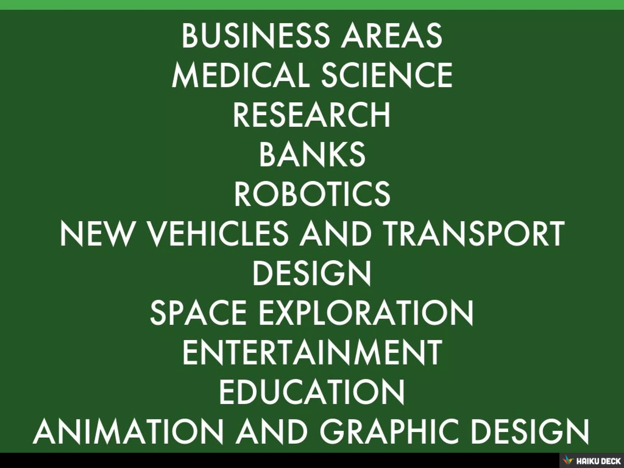 AREAS WHERE COMPUTERS ARE USED | PPT