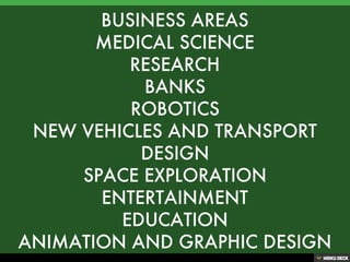 AREAS WHERE COMPUTERS ARE USED | PPT