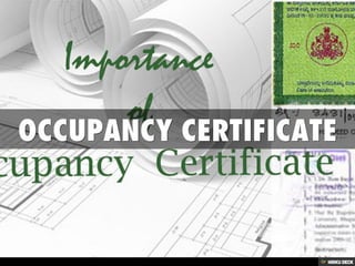 OCCUPANCY CERTIFICATE | PPT