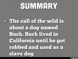 Call of the WIld | PPT