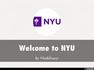Welcome to NYU | PDF
