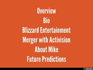 Michael Morhaime | PDF