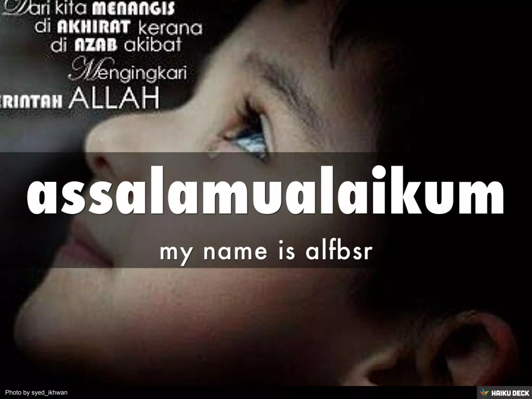 assalamualaikum | PDF