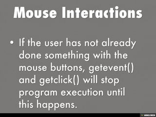 Keyboard And Mouse Events In Python | PPT