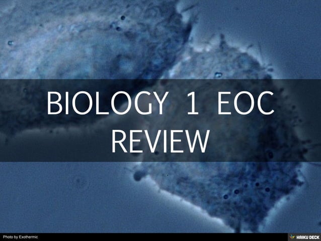 BIOLOGY 1 EOC REVIEW | PDF | Science
